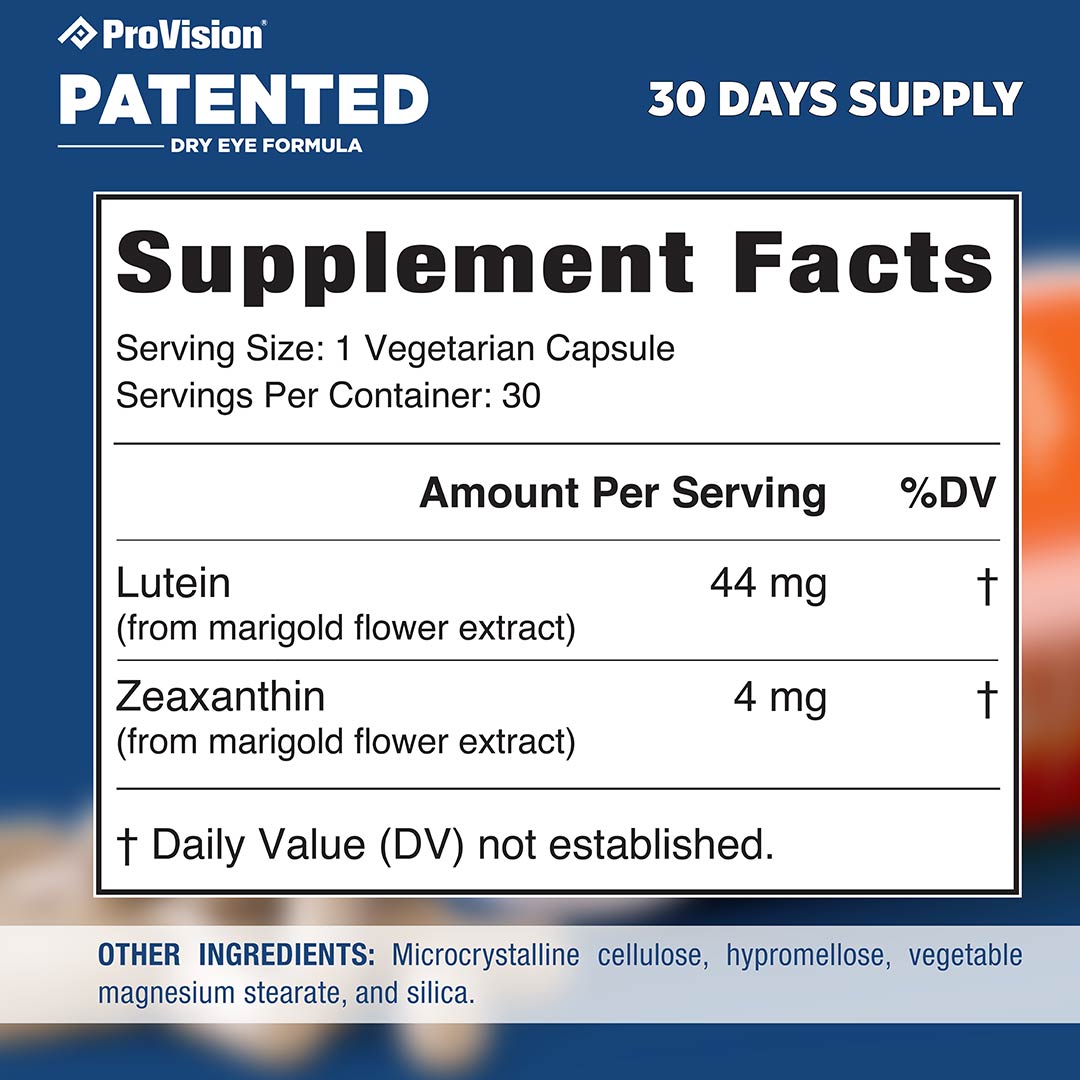 Provision Lutein & Zeaxanthin Supplements - Provision Eye Vitamins